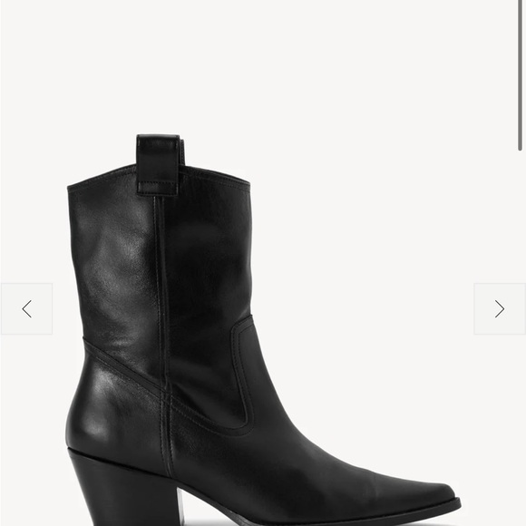 STAUD | Shoes | Staud Black Leather Ankle Boots | Poshmark